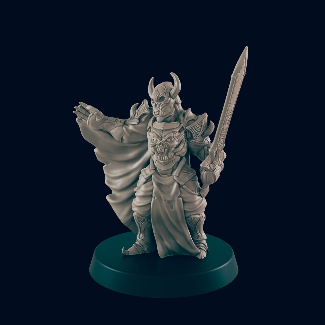 Death Knight Dnd Miniature - EC3D, | Monster | 5E | Undead | Demon ...