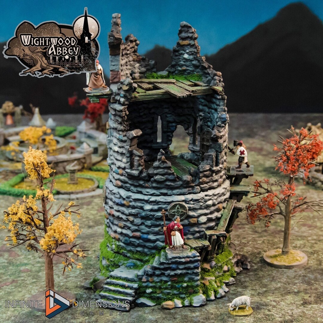 Ruined Rookery Tower - Whitewood Abbey Set | Diorama | Dnd | Wargaming ...