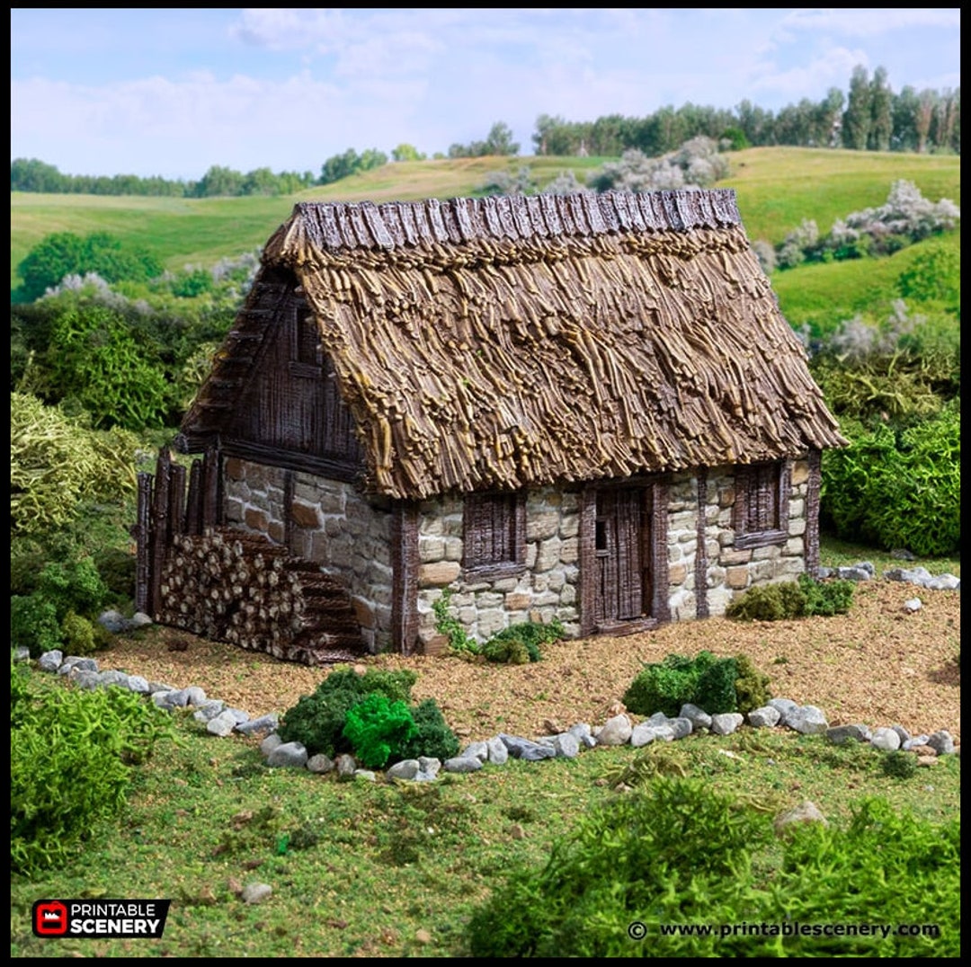 Norman Stone Barn - King and Country, Dnd, Pathfinder, 15mm, 28mm, 32mm ...