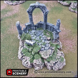 The Ancient Ruins - Printable Scenery | Dnd | Goblin Grotto | Ruin ...