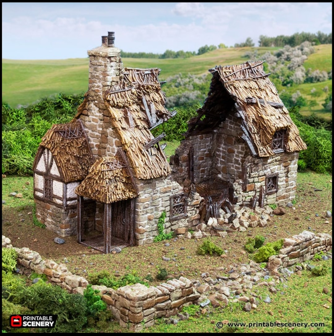 Ruined Country Manor King and Country, Dnd Medieval Building, Village ...
