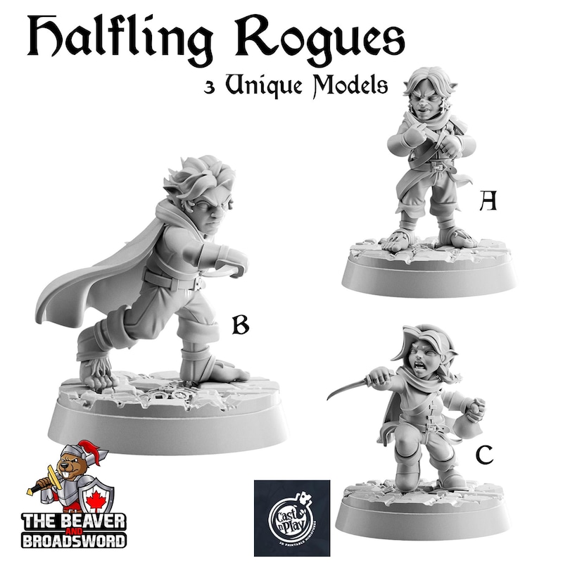 Halfling Ttrpg Miniature - Etsy