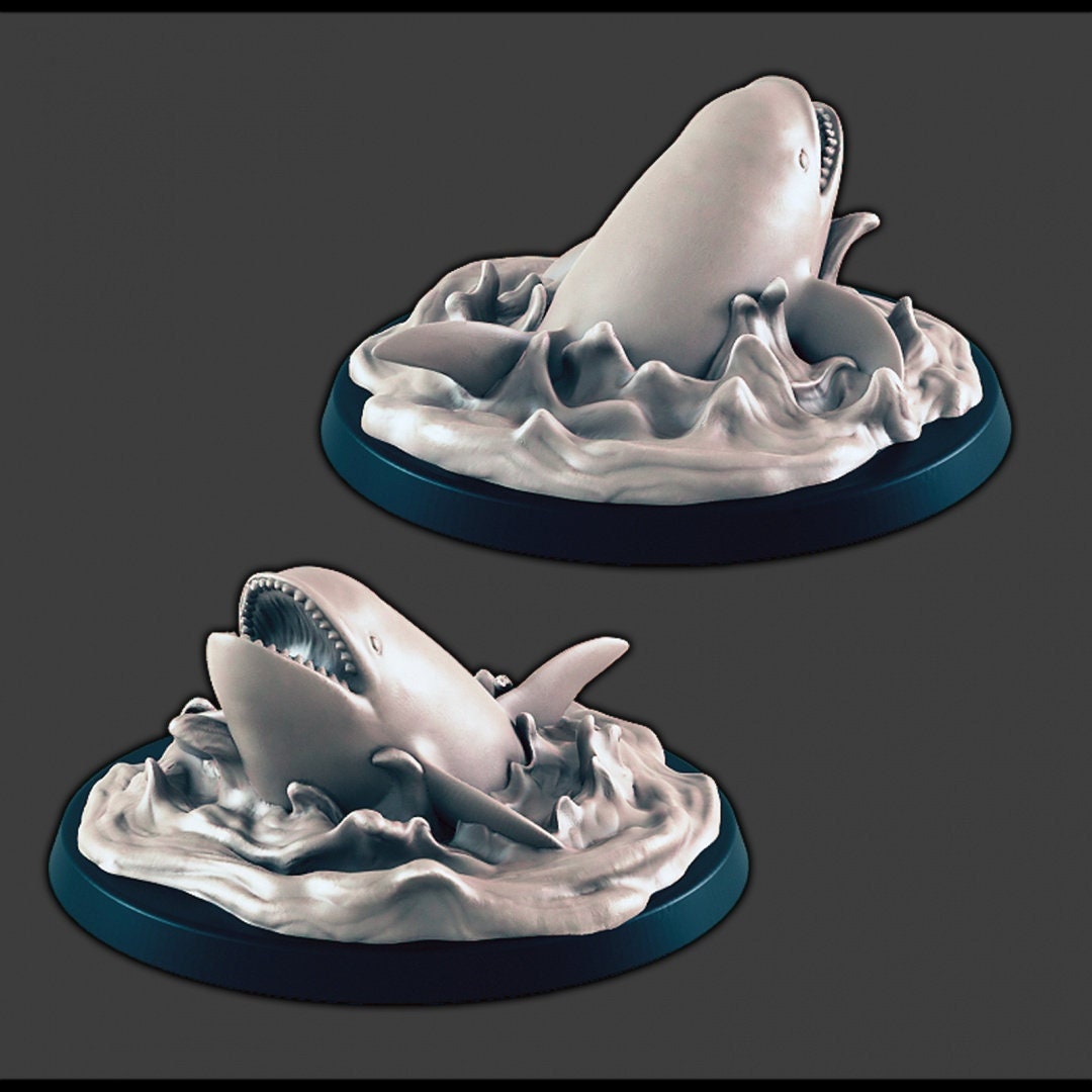 Orca - DND Mini - EC3D Wintertide, Winter Miniature | Animal | Cold ...