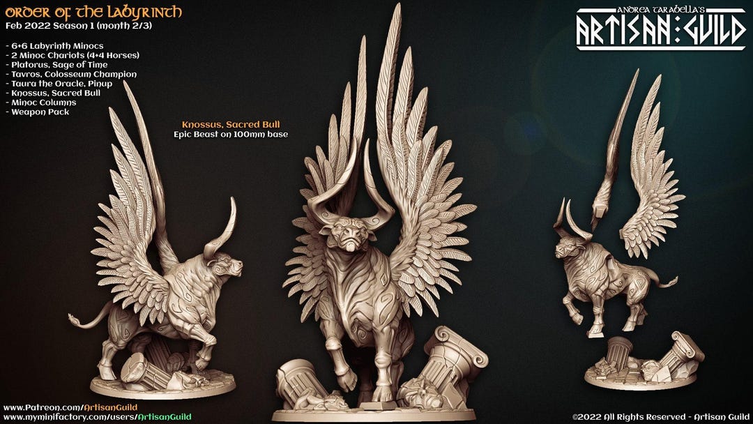 Sacred Bull Knossus - Artisan Guild | Minotaur | Bull | Boss | Hero ...