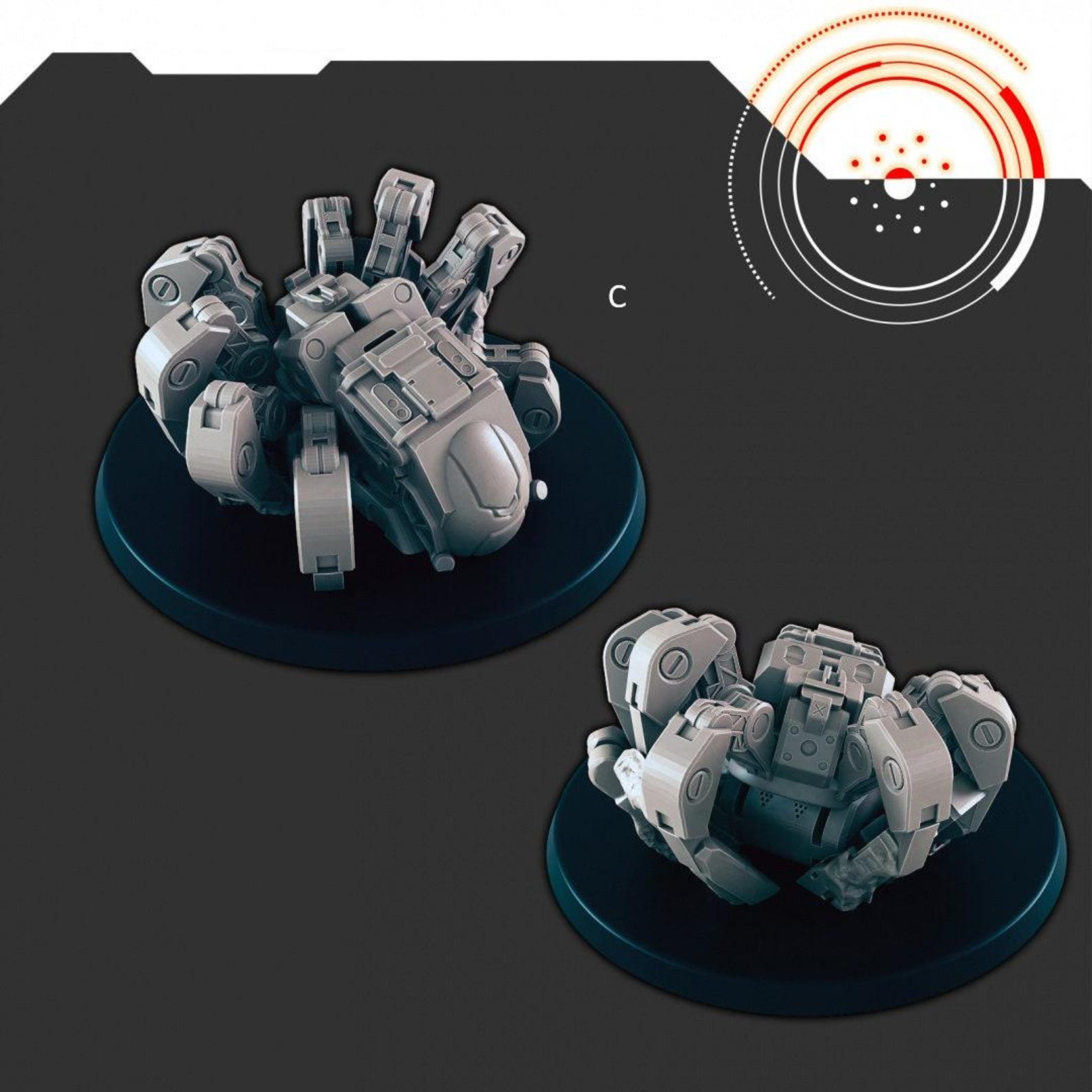 Sci-fi Large Bots Mini Set - EC3D | Legion | Cyberpunk | Starfinder ...