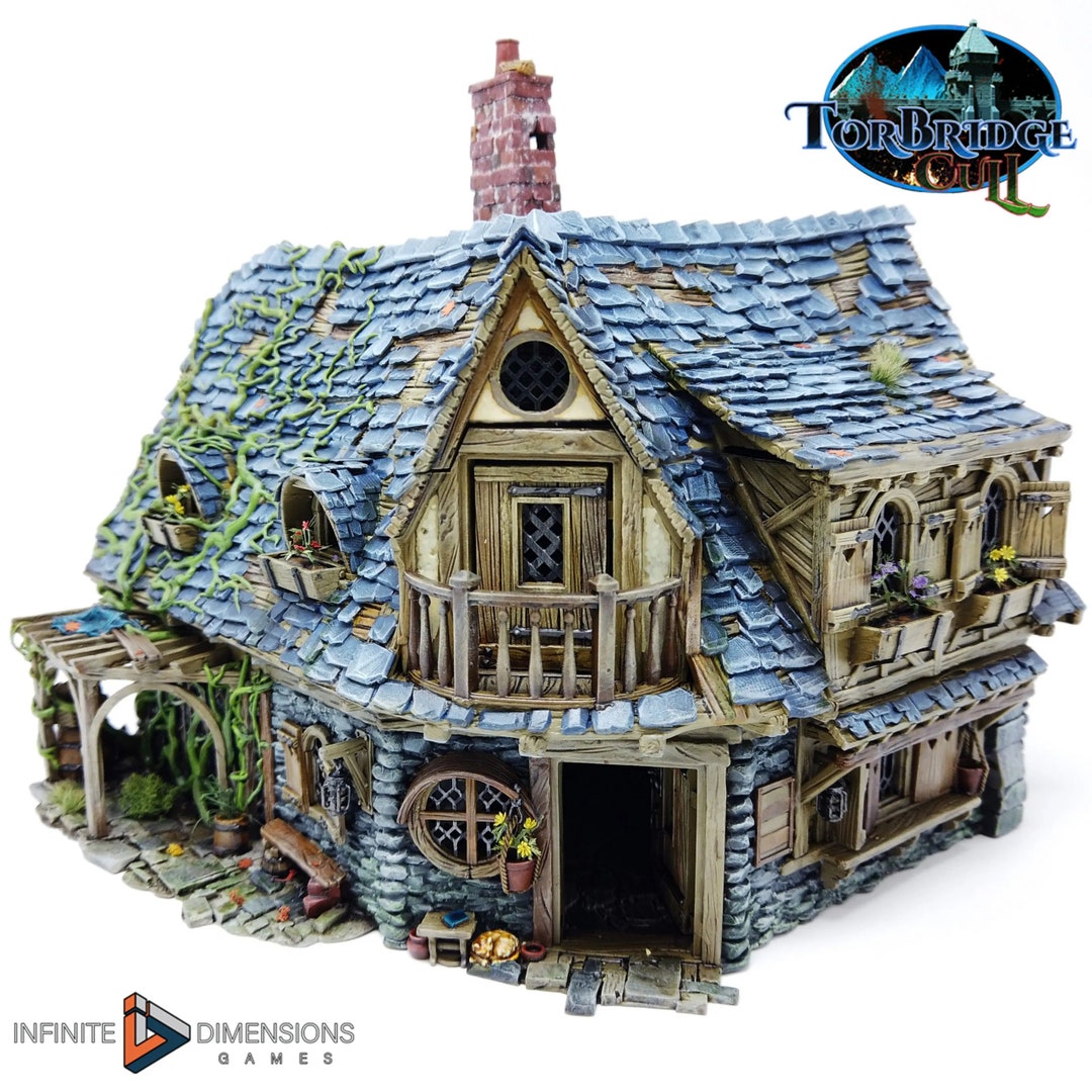 The Last Hearth Keep's Cottage Miniature Building - Dnd, Wargaming ...