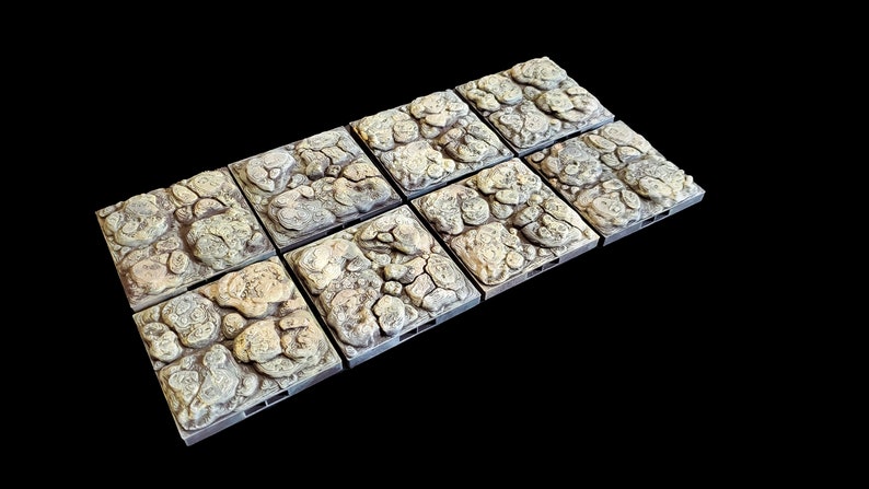 Magnetic Dungeon Tiles Starter Set Cave Theme Hand Painted - Etsy