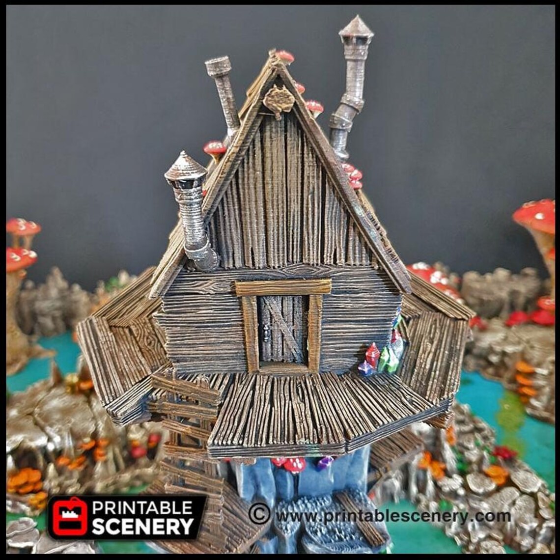 Shanty Tower - Printable Scenery | Dnd | Goblin Grotto | Swamp ...