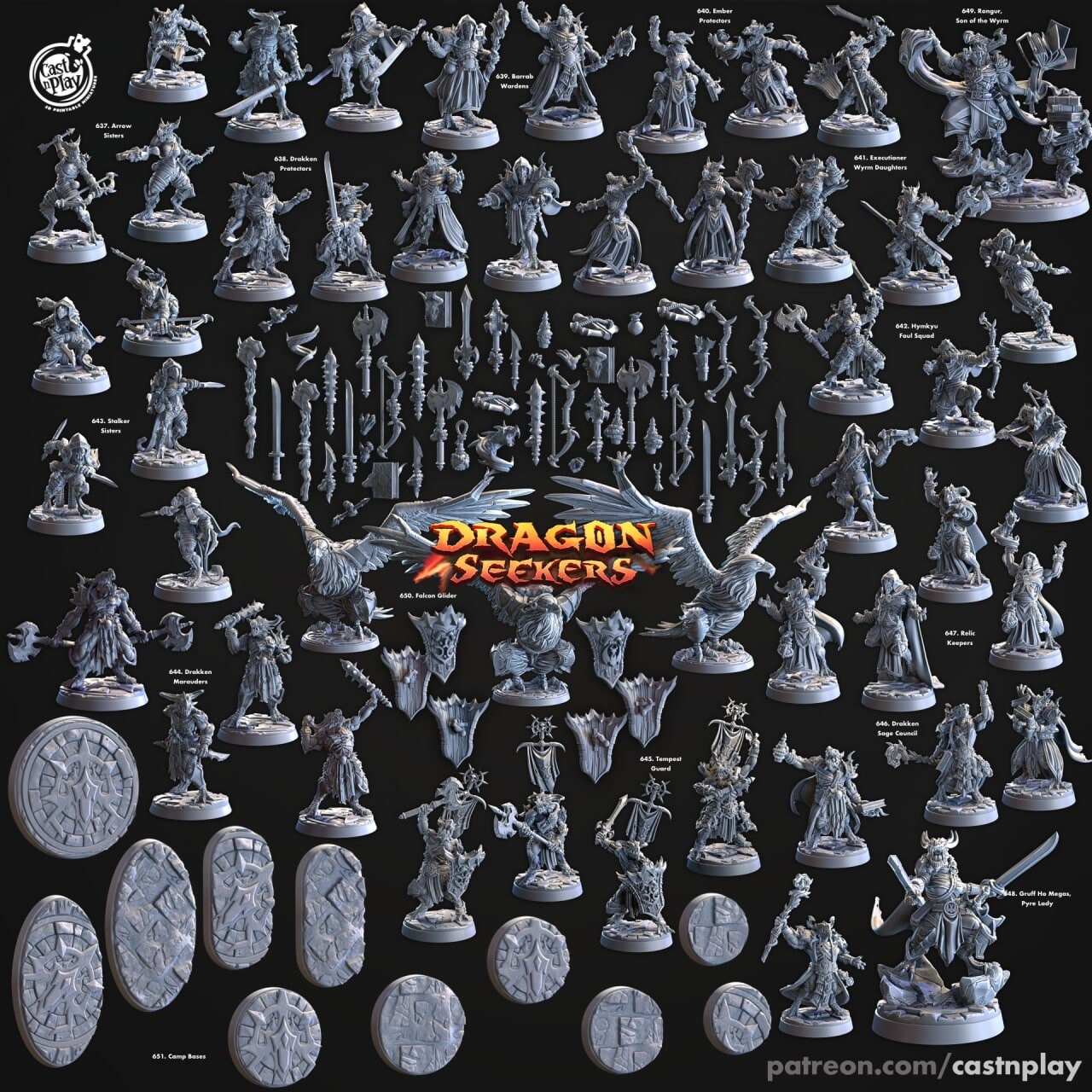 Drakken Marauders - Cast N Play Dragon Seekers | Dnd Miniature ...