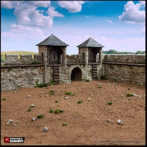 Norman Fort Walls - Basic Walls - King and Country, Dnd, Pathfinder ...