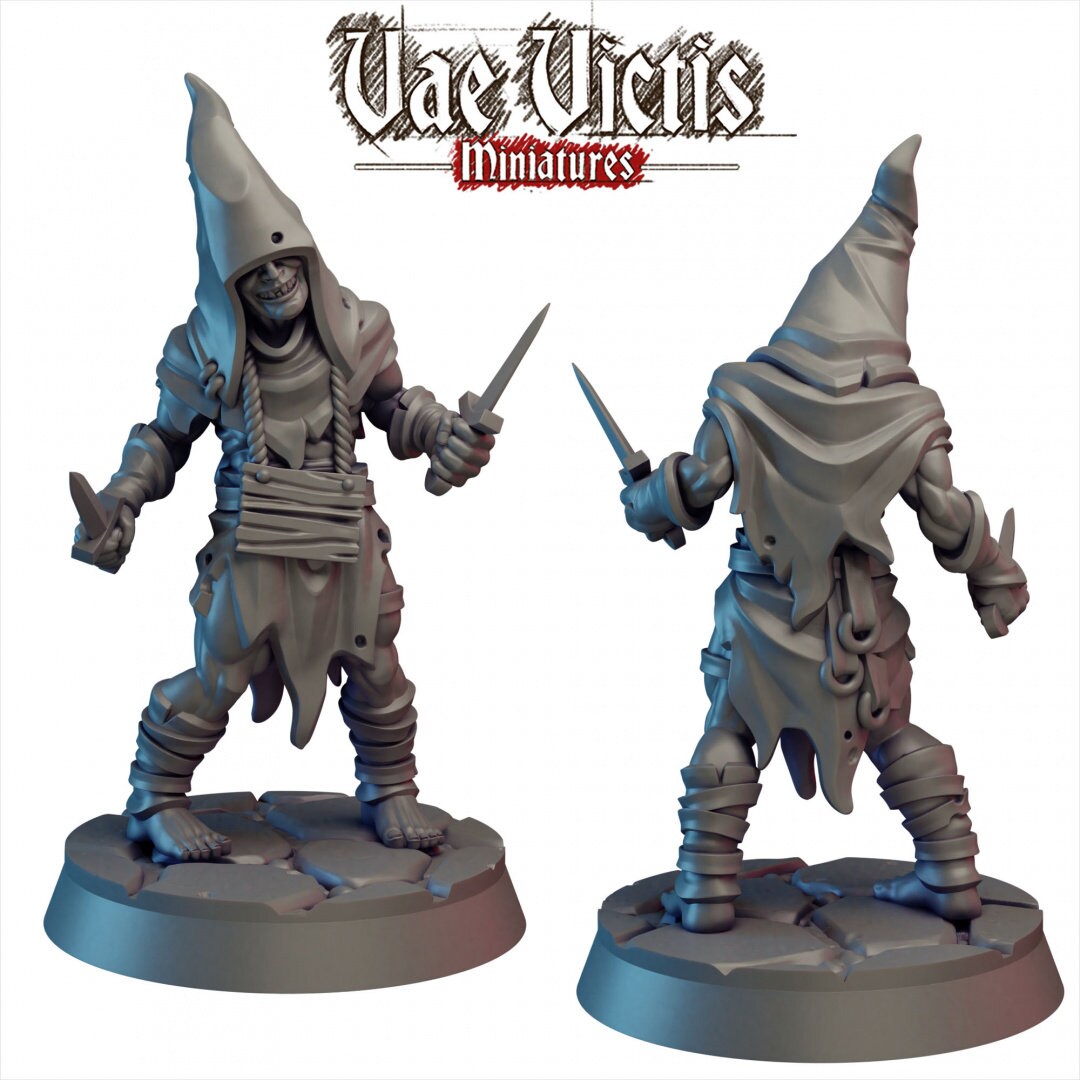 Cultist Dnd Mini - Vae Victis | 28mm 32mm| Monster | Villager | Rogue ...