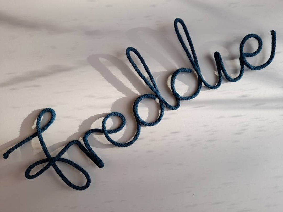 Cotton Wire Names & Words / Knitted Wire Words / Kids Decor Wall Name ...