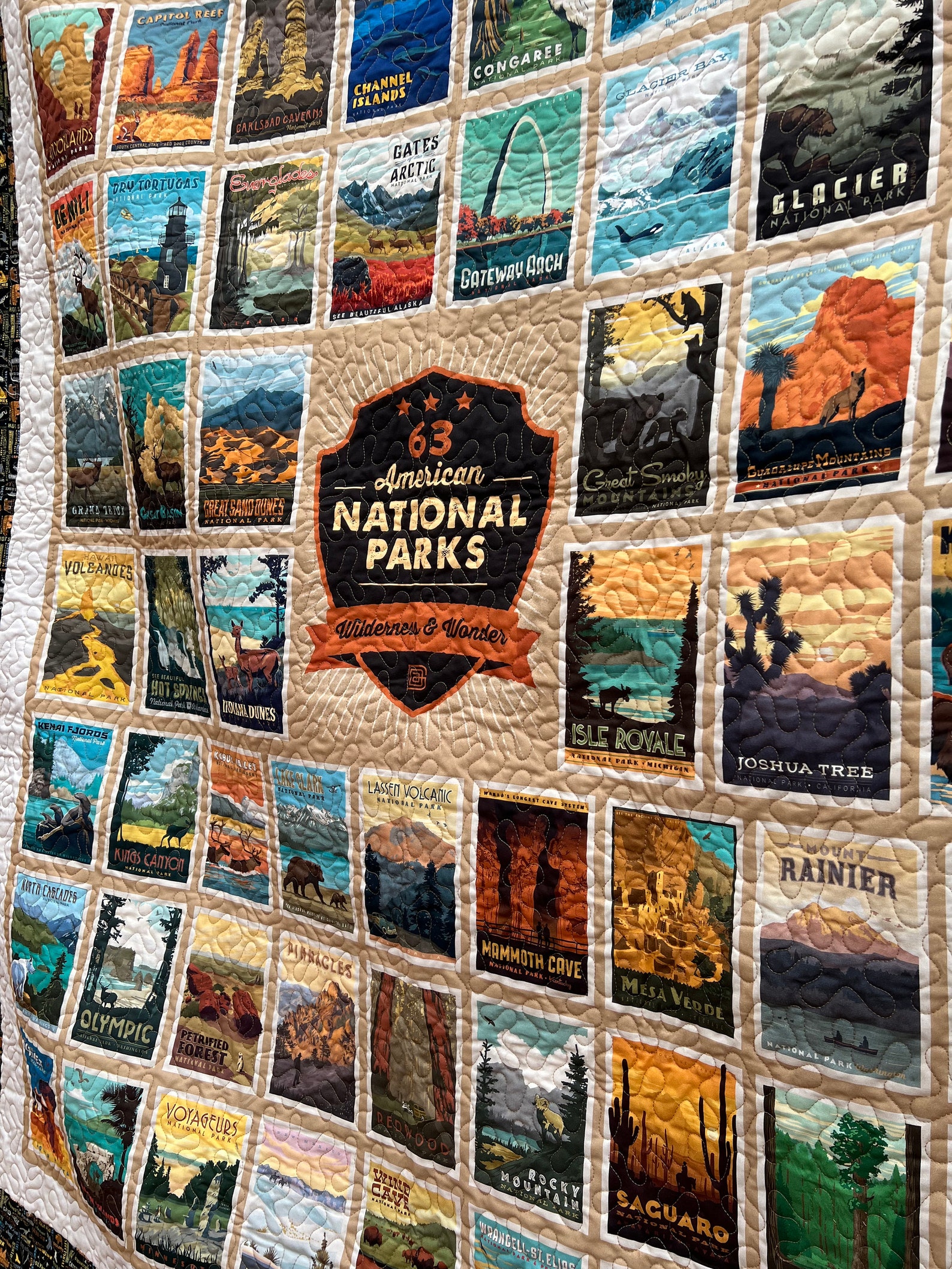 National Parks Quilt - Handmade! - Etsy