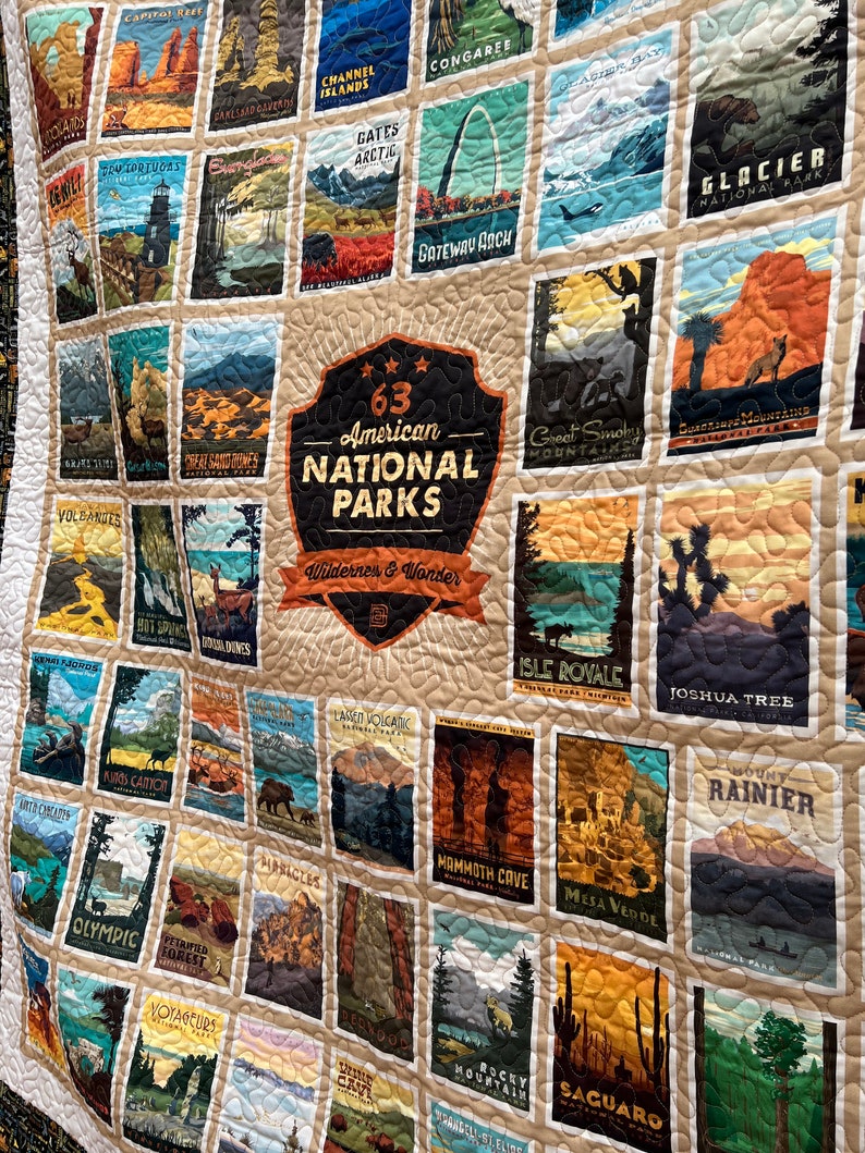 National Parks Quilt - Handmade! - Etsy