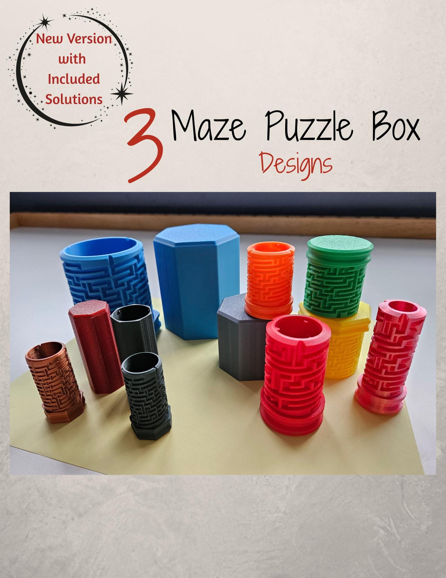 Maze Puzzle Box Russian Doll Maze Annoying Gift Box Puzzle Maze Gift ...