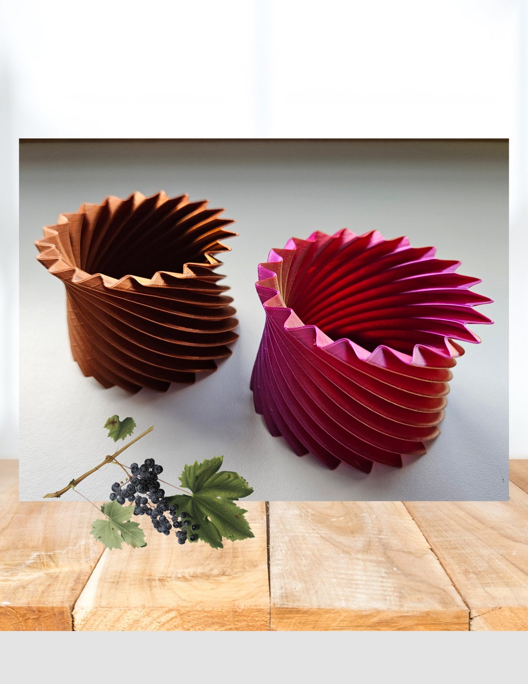 Wavy Twist Plant Pot, Indoor Planter Pot, Succulent Cactus Flower ...