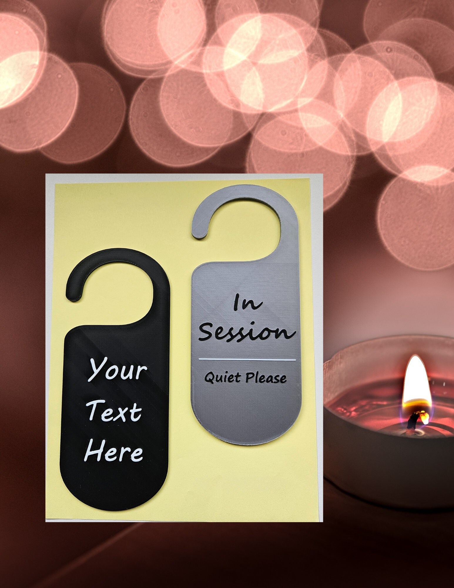 Personalized Door Hanger, Custom Door Hanger, Door Hanger, 3d Printed ...