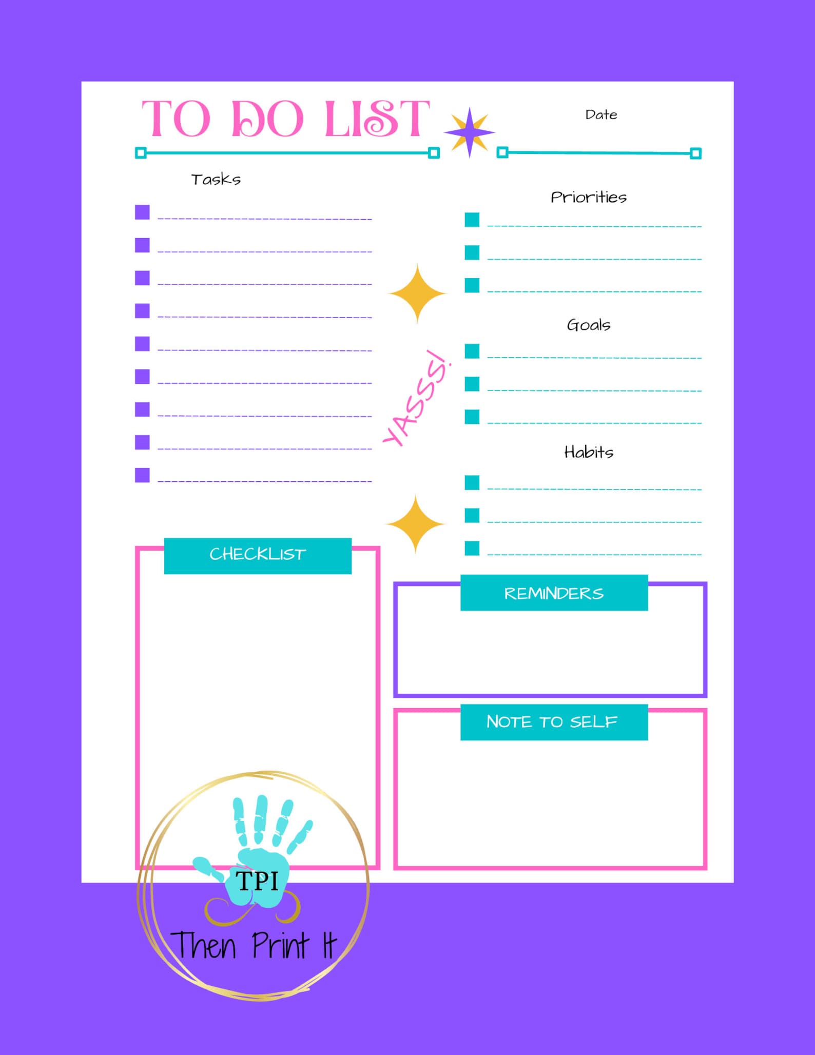 To Do List Printable, Priority to Do List, Daily Checklist Planner ...