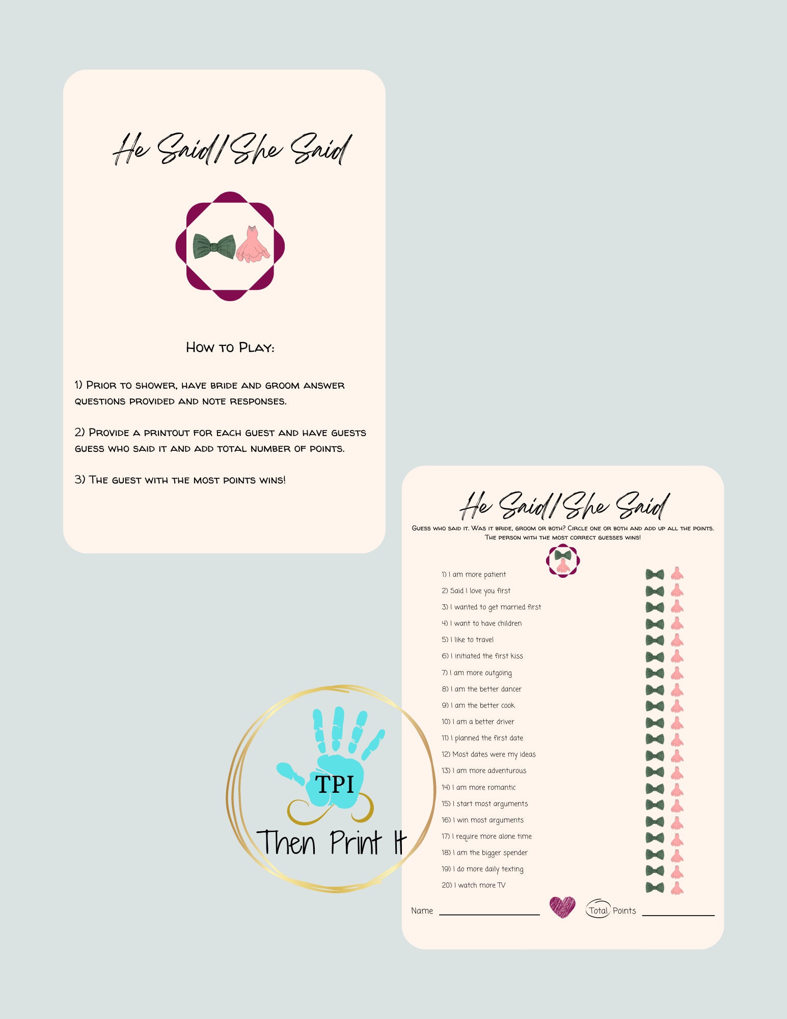 Bridal Shower Game Bundle Bachelorette Games Wedding Shower - Etsy