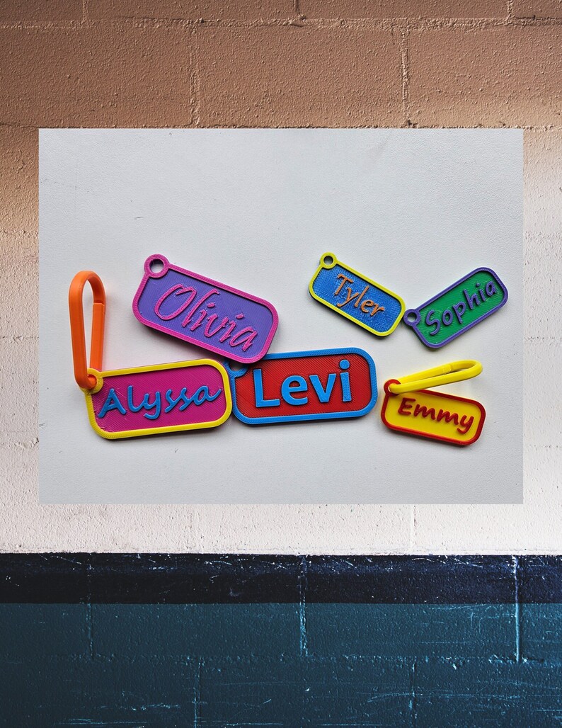 Custom Name Keychain, Personalized Name Keychain, Custom Name Tag ...