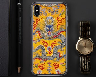 Chinese Dragon Pattern Matte Laser Phone Case - Etsy
