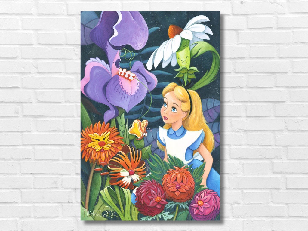 Alice in Wonderland - Talking With Flowers - Cross Stitch Pattern - PDF ...
