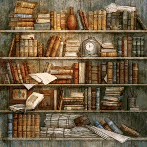 The Library Cross Stitch Pattern - PDF - Instant Digital Download - Etsy