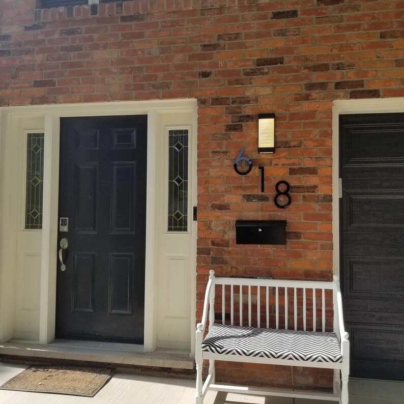 12 Inch Modern House Numbers Letters Large Black Glossy - Etsy