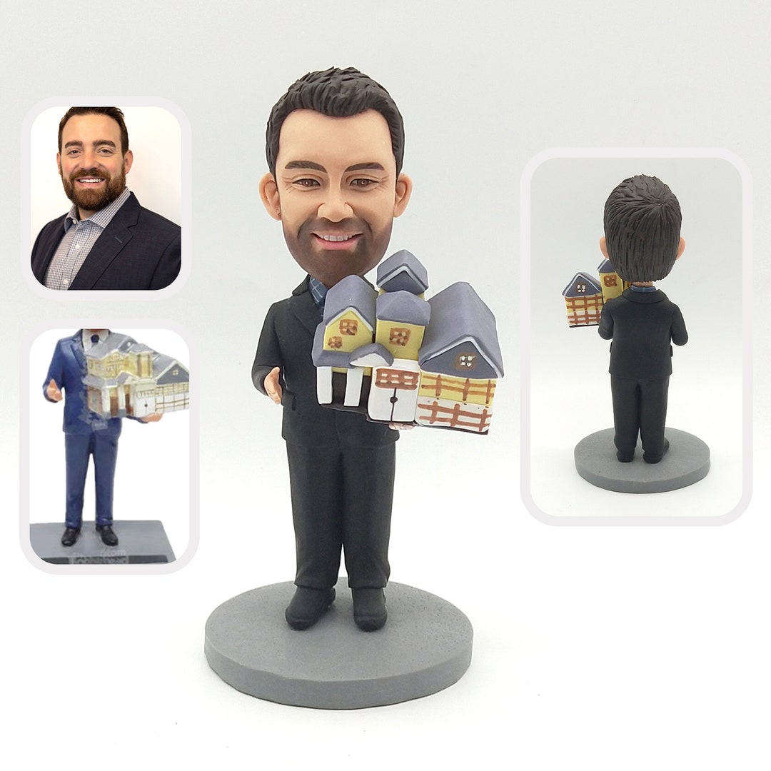 Personalized Custom Bobbleheads, Custom Real Estate Manager Bobbleheads ...