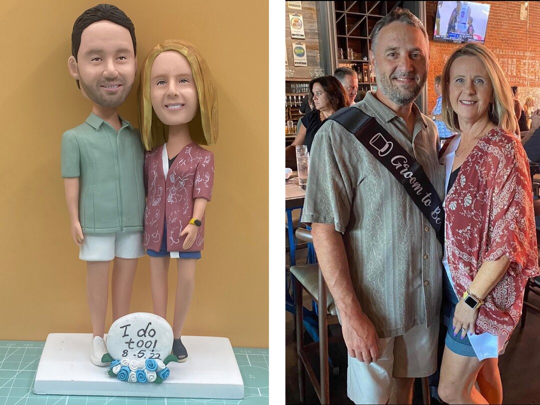 Custom Bobblehead Wedding Cake Topper,personalized Wedding Cake ...