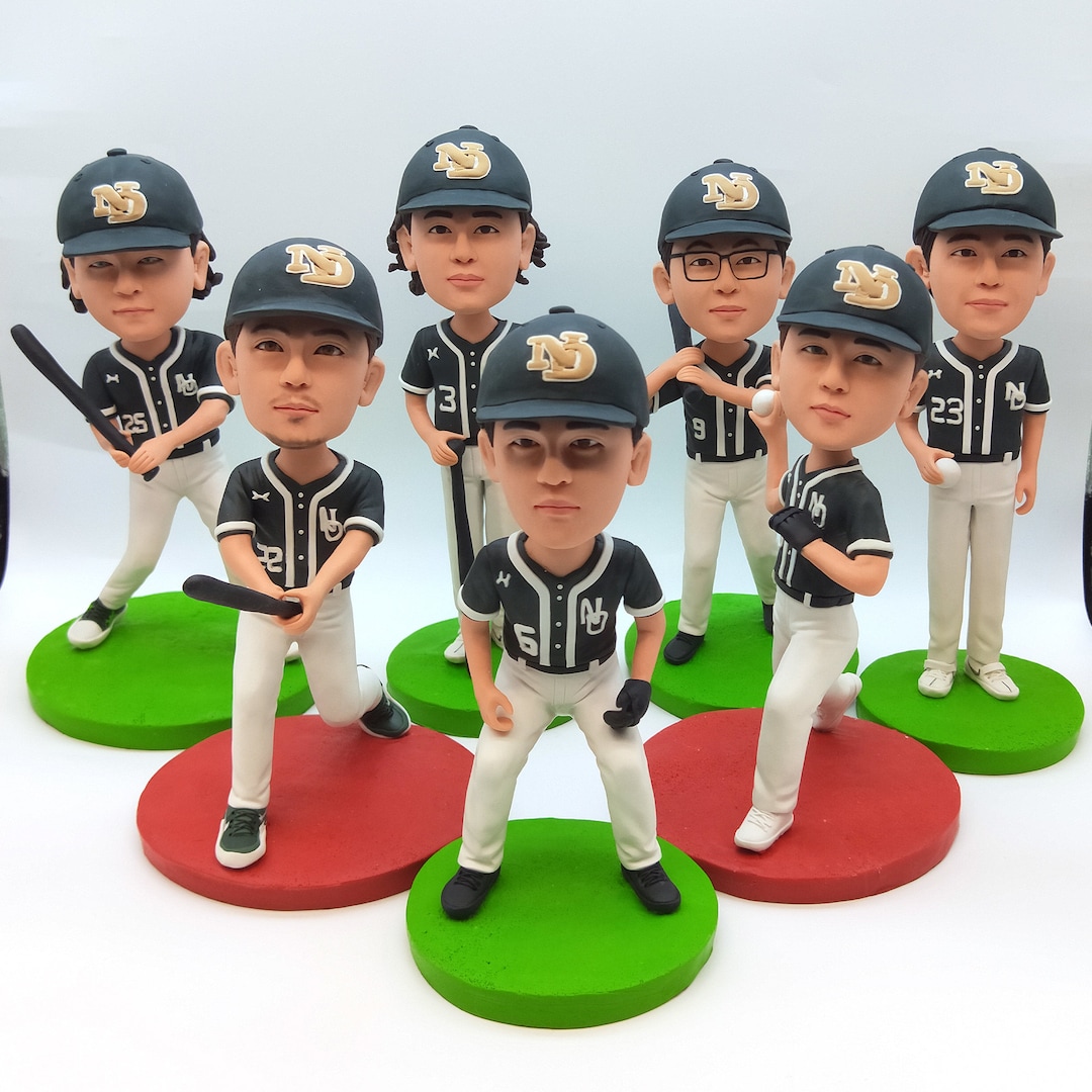 Custom Baseball Group Bobbleheads, Baseball Team Bobblehead Gifts for ...