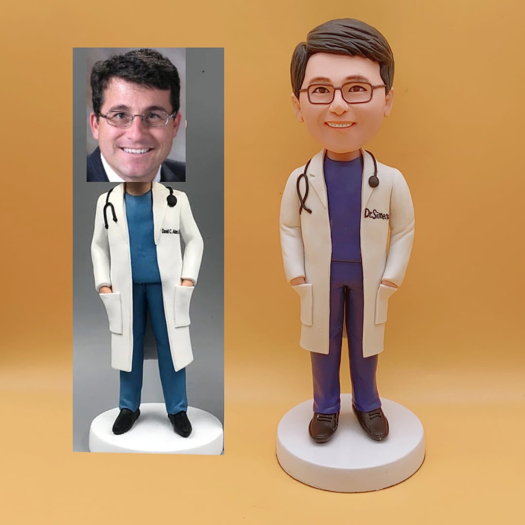 Custom Medical Doctor Bobblehead Figurines With Stethoscope - Etsy
