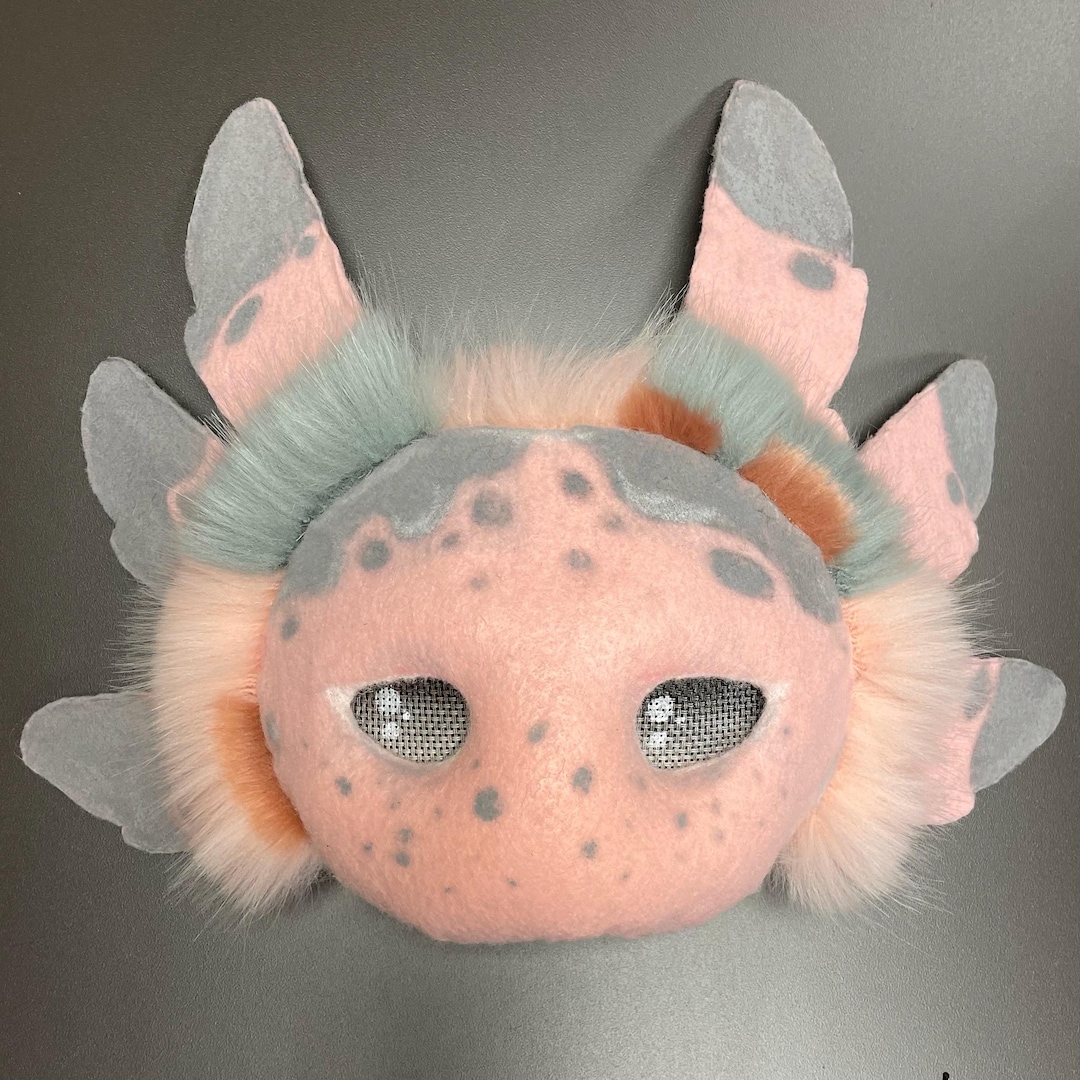 Adorable Fluffy Axolotl Therian Mask!! - Etsy