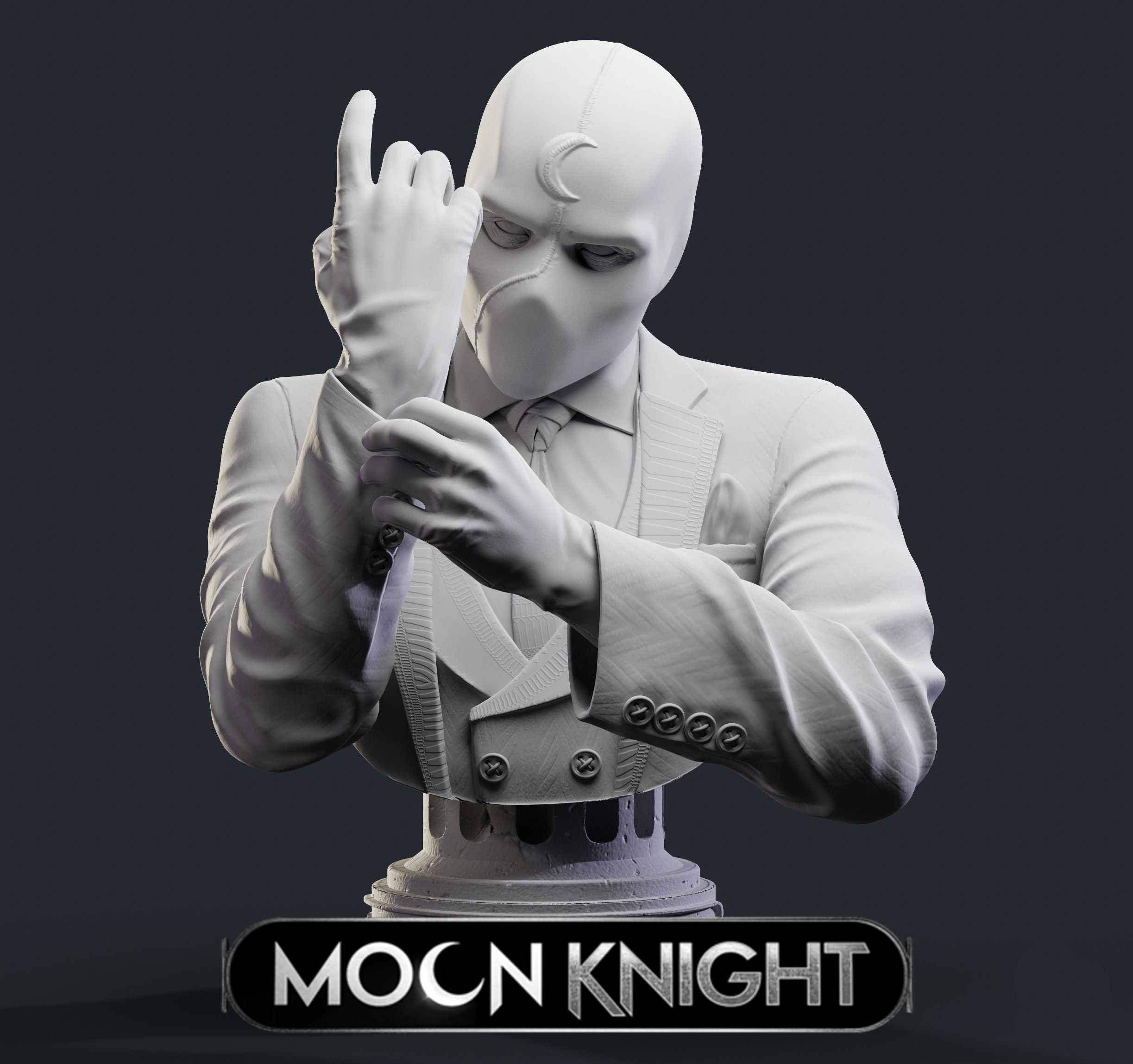 Moon Knight Bust - Etsy UK