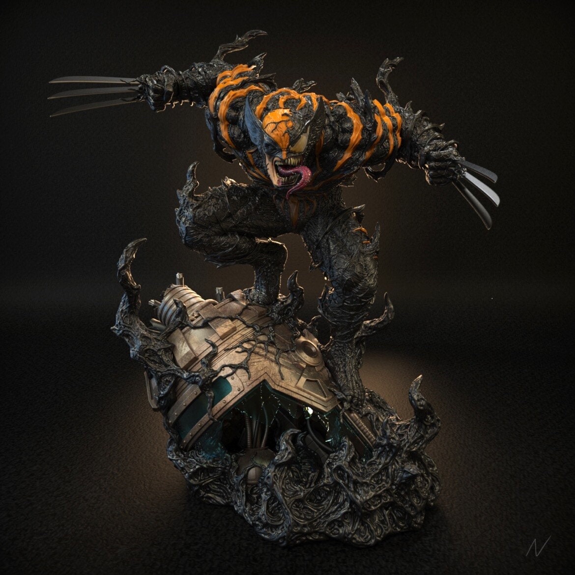 Venomized Wolverine Stl - Etsy