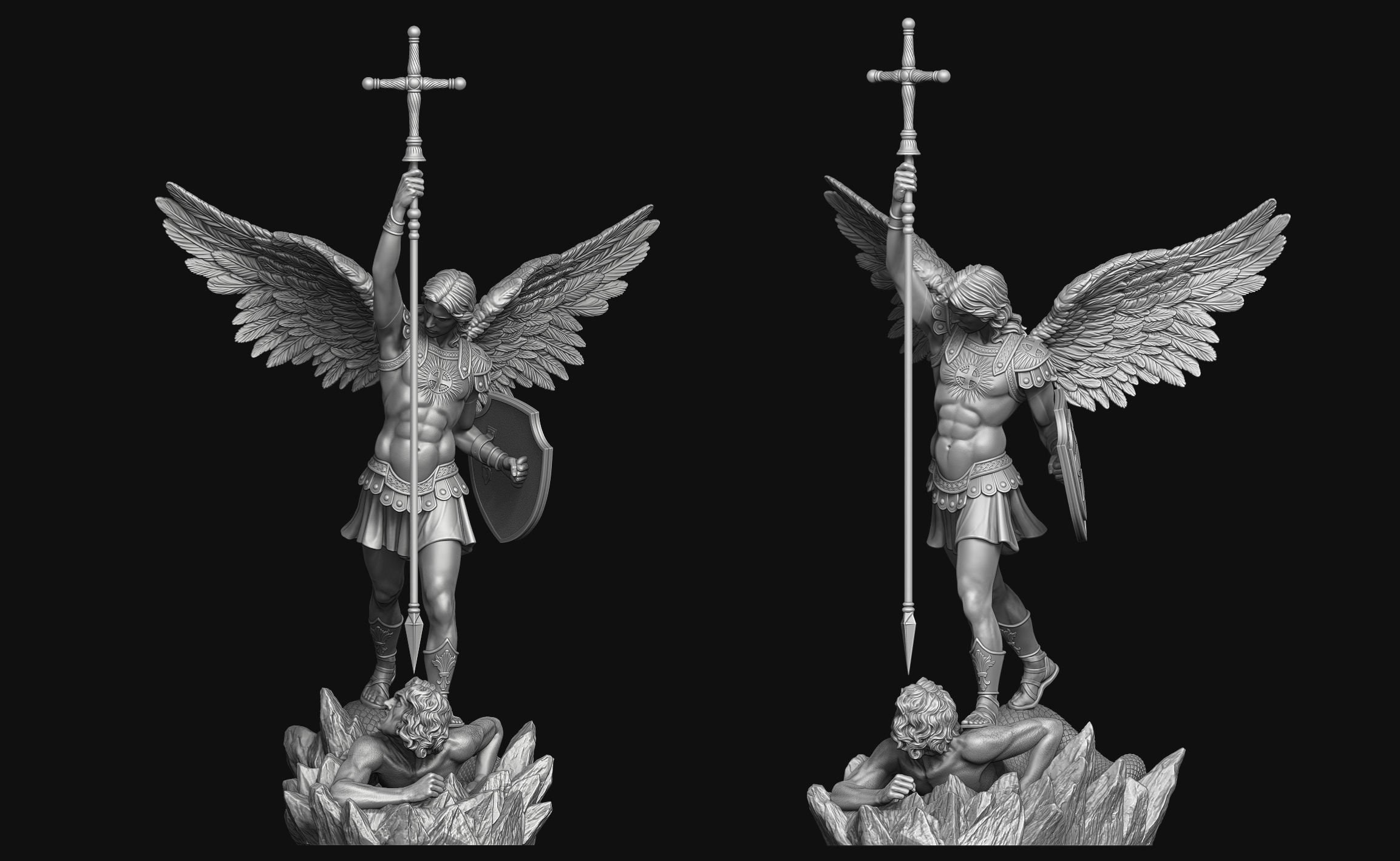 San Miguel Arcángel - Archivo STL - Impresión 3D - Etsy España