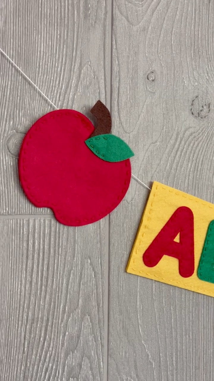 DIY Kit Abc's & 123's Banner, Teacher Gift, Felt Banner, Classroom - Etsy