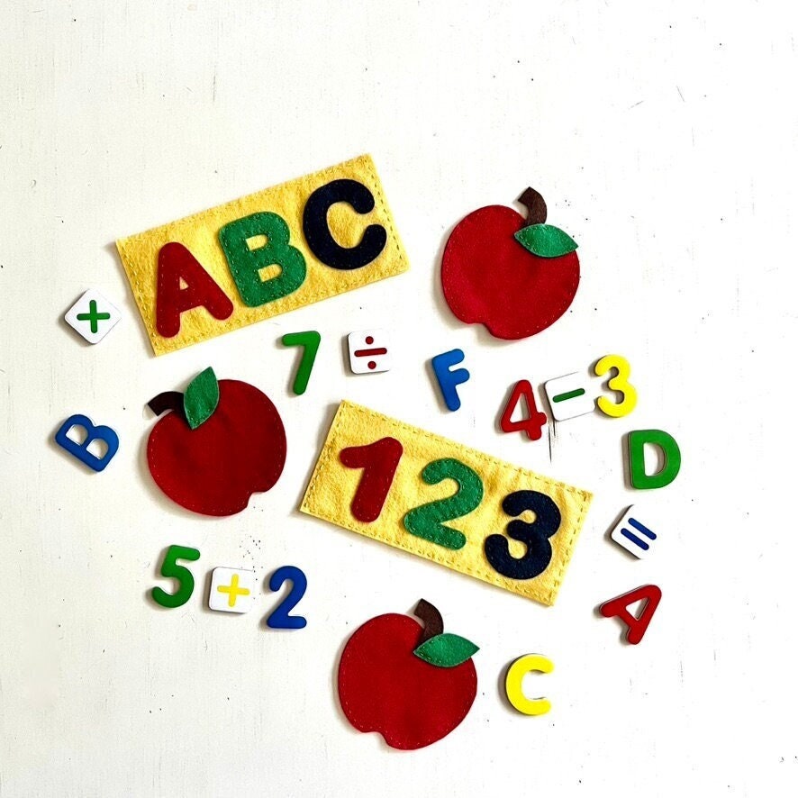 DIY Kit Abc's & 123's Banner, Teacher Gift, Felt Banner, Classroom - Etsy