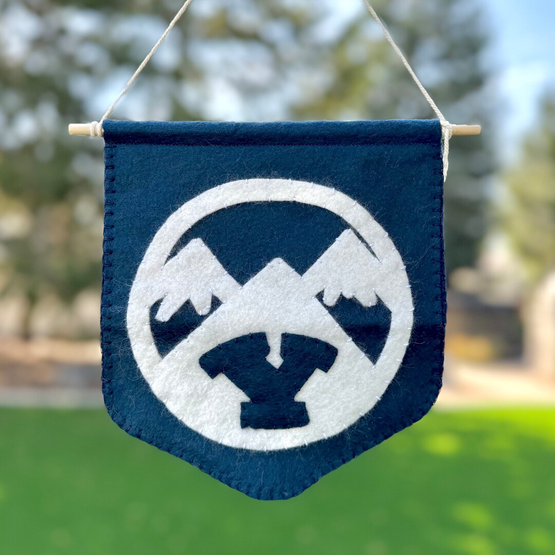 Y Mountain Pennant, Felt, BYU, Mountains, College, - Etsy