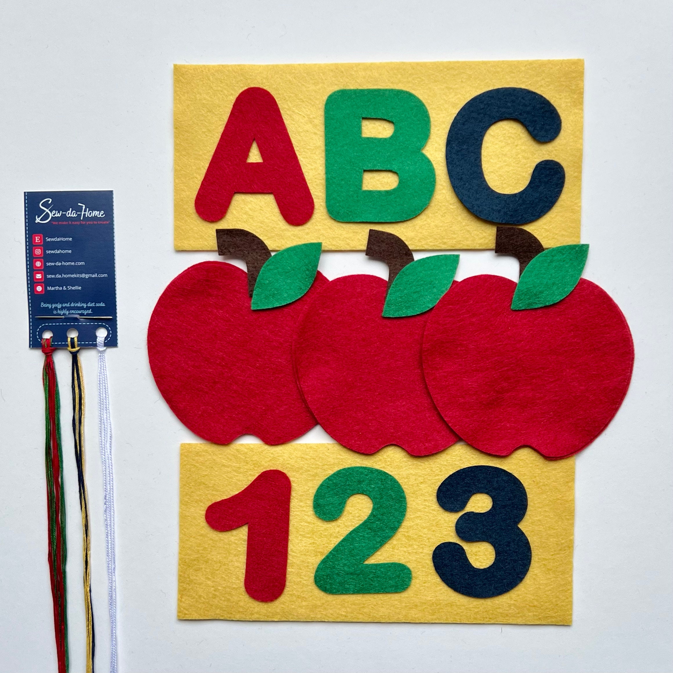 DIY Kit Abc's & 123's Banner, Teacher Gift, Felt Banner, Classroom - Etsy