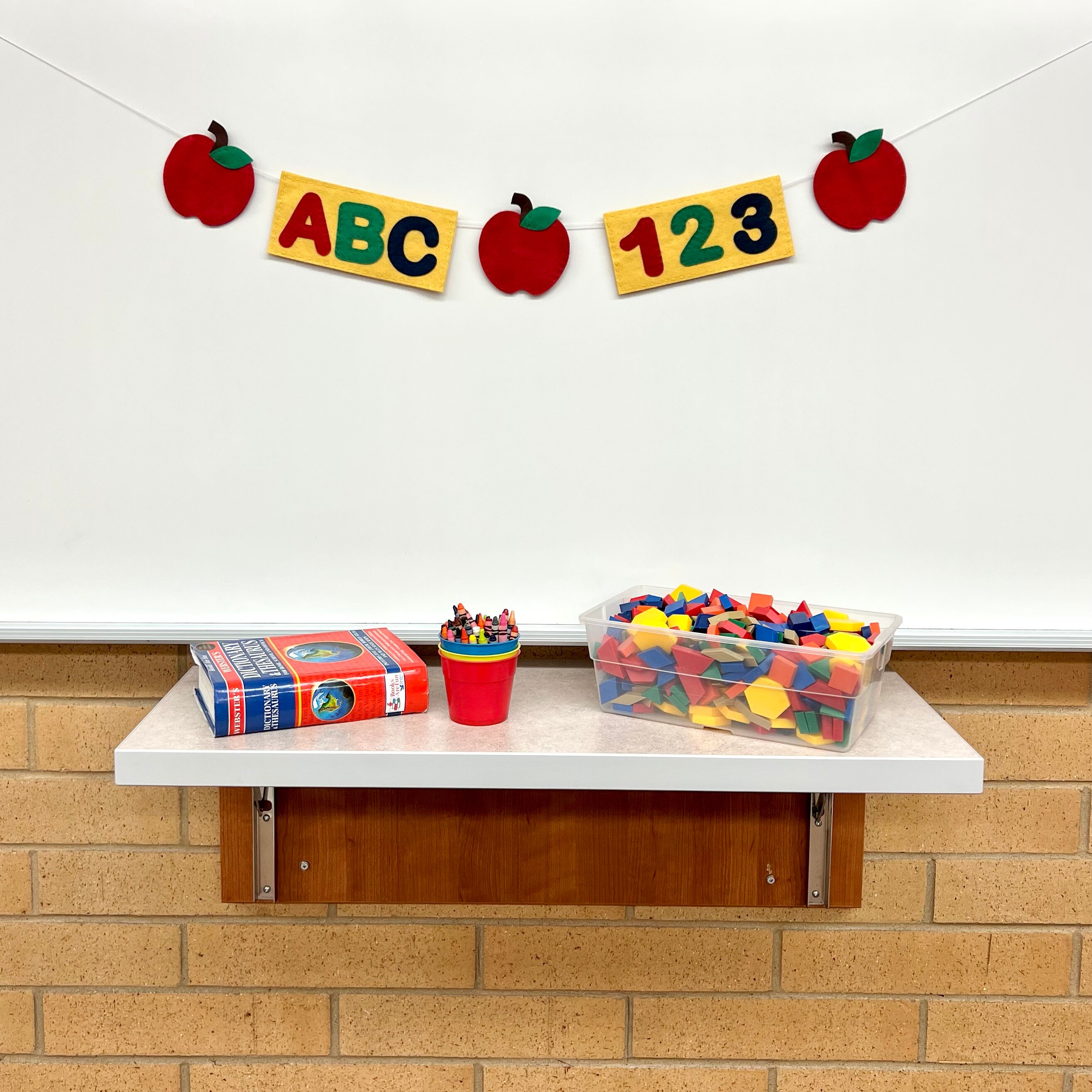 DIY Kit Abc's & 123's Banner, Teacher Gift, Felt Banner, Classroom - Etsy