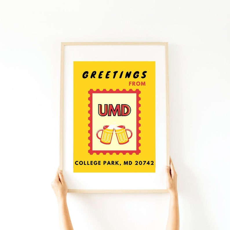 CUSTOM State Preppy Posters Digital Print | Trendy Wall Decor | College ...