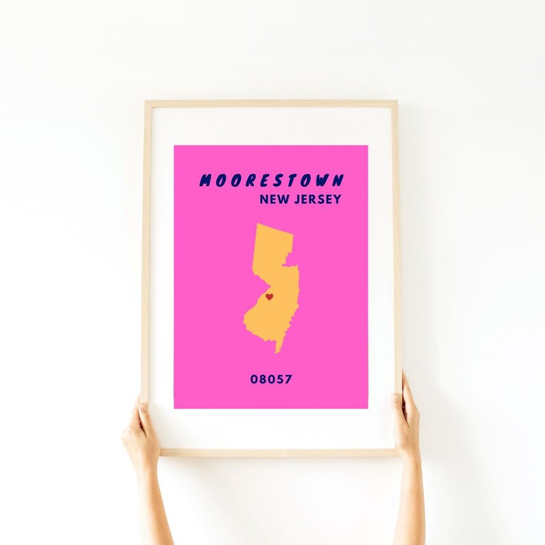 CUSTOM State Preppy Posters Digital Print | Trendy Wall Decor | College ...