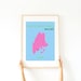 CUSTOM State Preppy Posters Digital Print | Trendy Wall Decor | College ...