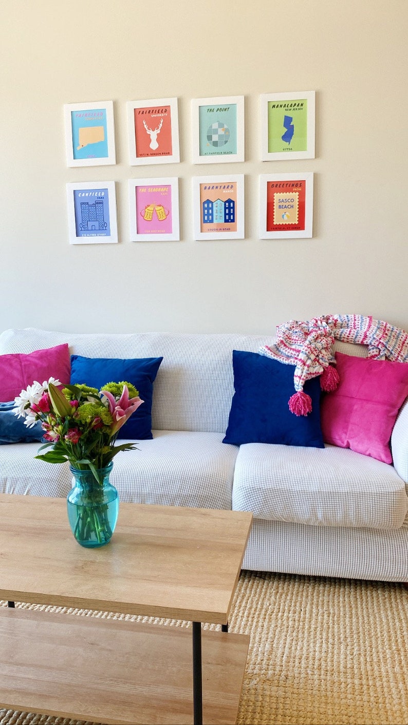 CUSTOM State Preppy Posters Digital Print | Trendy Wall Decor | College ...