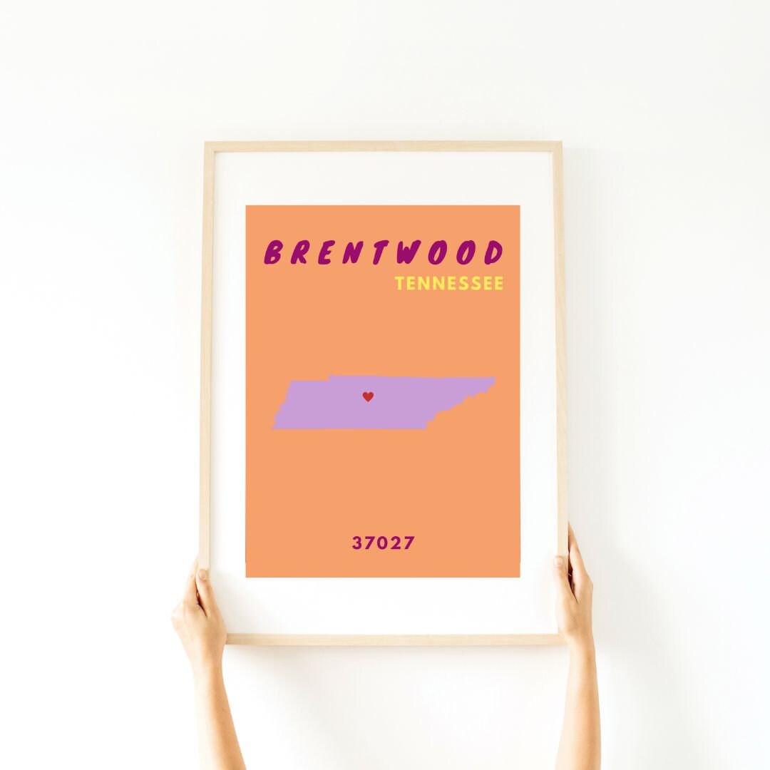 CUSTOM State Preppy Posters Digital Print | Trendy Wall Decor | College ...