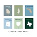 CUSTOM State Preppy Posters PHYSICAL Print Trendy Wall Decor College ...