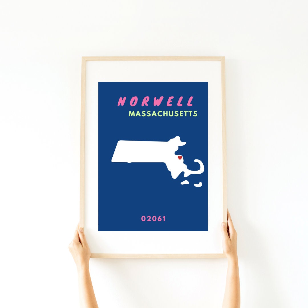 CUSTOM State Preppy Posters Digital Print | Trendy Wall Decor | College ...