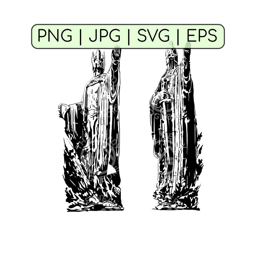 Argonath Estatuas del Señor de los Anillos Clipart PNG / SVG / EPS ...