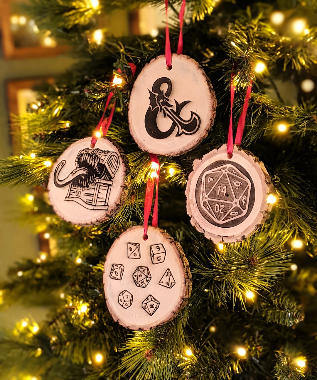 D&D Holiday Ornaments ⋄ Christmas Decor ⋄ Festivities for Nerds ⋄ Yule ...